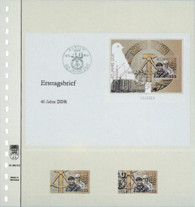 LINDNER feuille (par pièce) T-blanco avec 2 cases