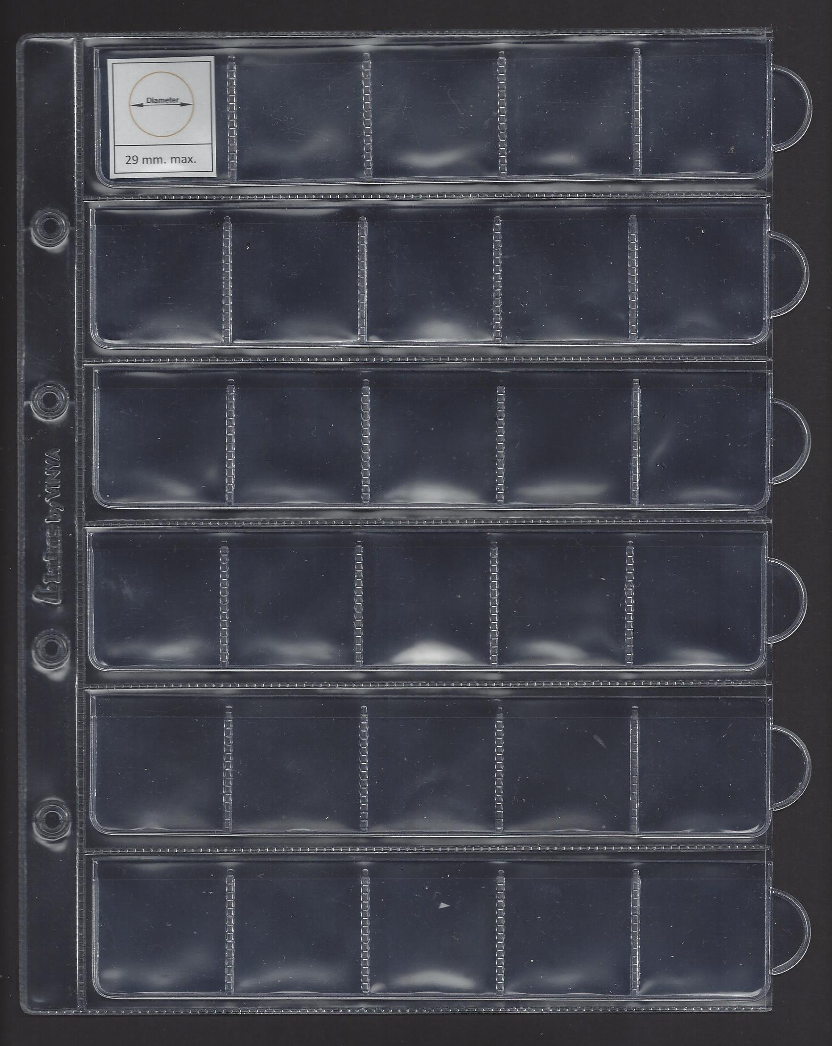 LUKOS/VINYA muntblad met 30 vakken