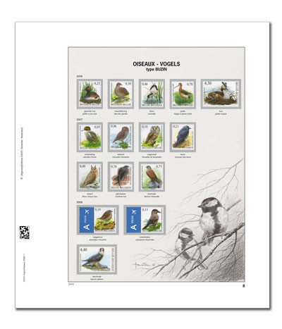 DAVO supplement luxe Belgique 2010 BUZIN (oiseaux)