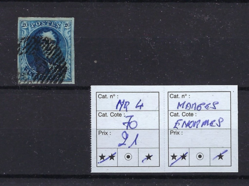 Timbre Belge COB 4